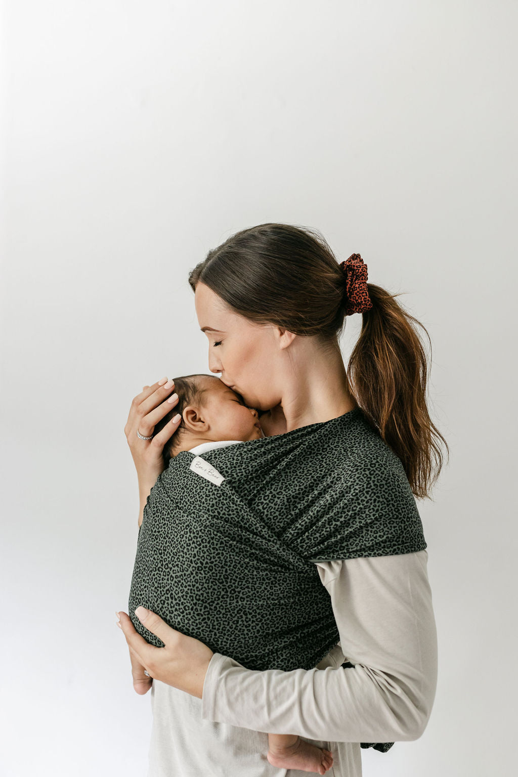 The Maine Baby Sling Wrap | Leopard Print | Bon and Bear – Bon + Bear